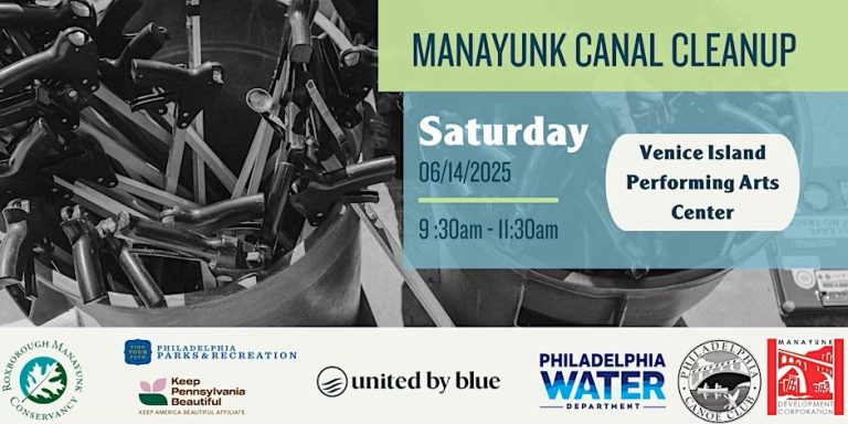 Manayunk Canal Clean Up Day